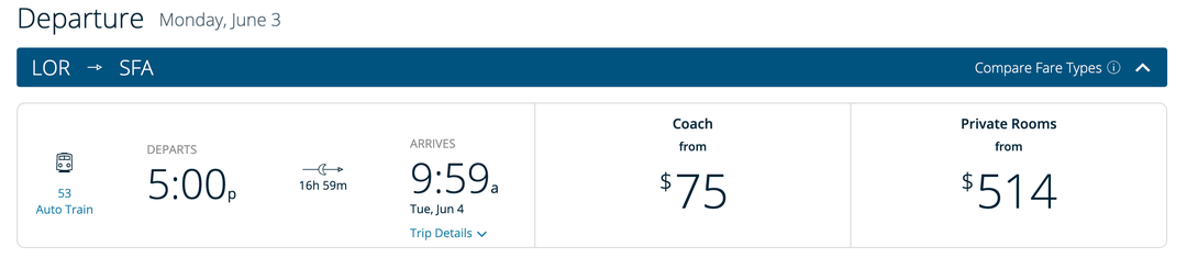 Amtrak Auto Train tickets starting at $75 for travel this summer - The ...