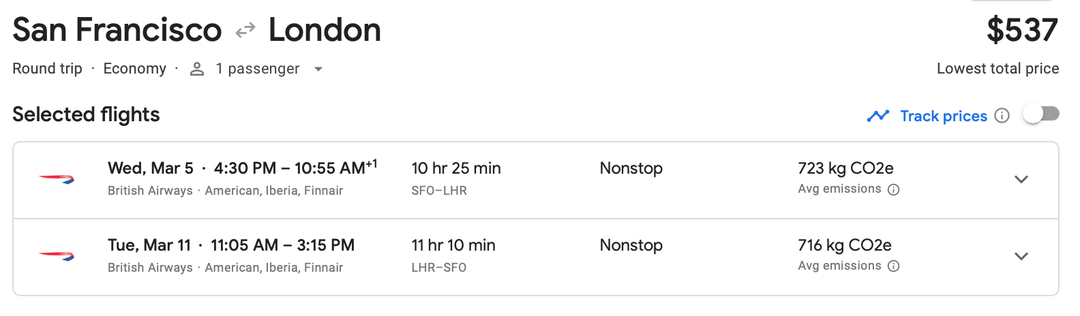 Nonstop flights to London available from $537 round-trip - The Points Guy