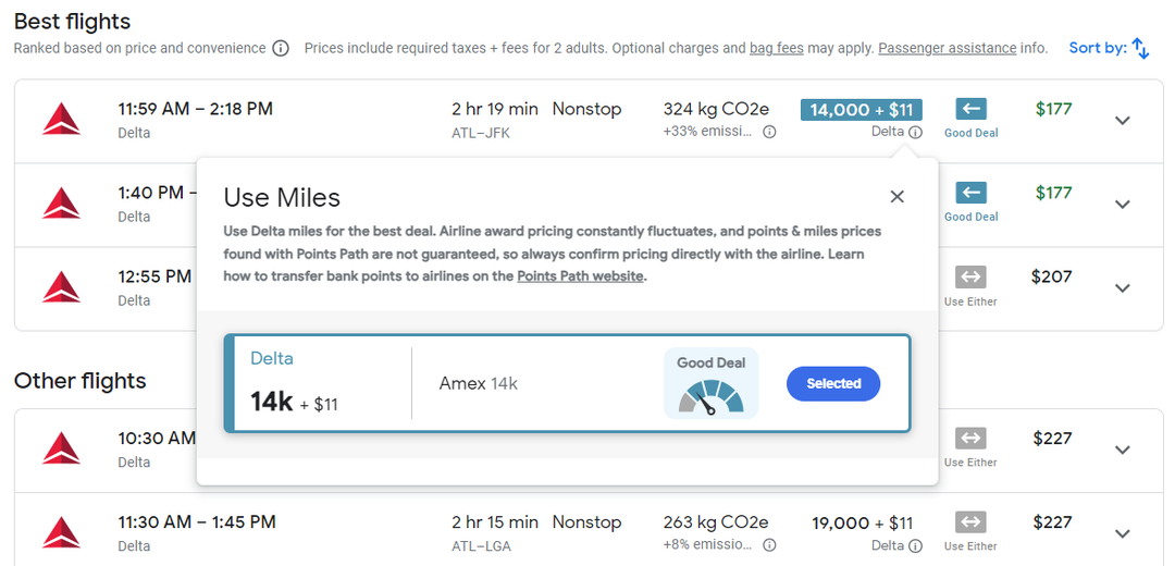 Points Path extension in Google Flights: How to use - The Points Guy