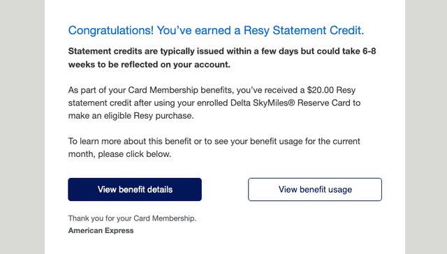 How to get the Resy credit on the Delta Amex cards - The Points Guy