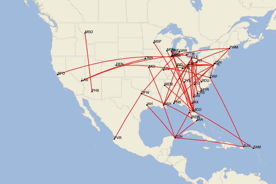 Frontier Airlines drops 43 routes in major network update - The Points Guy