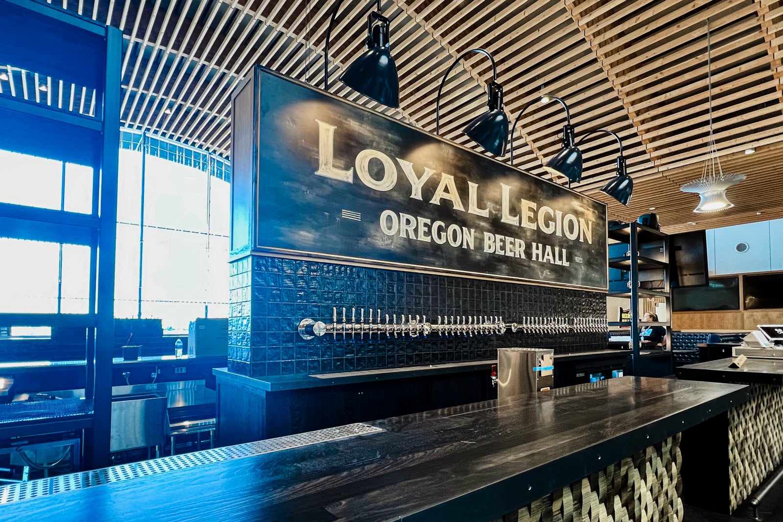 A look inside the new tree-lined main terminal at Portland ...