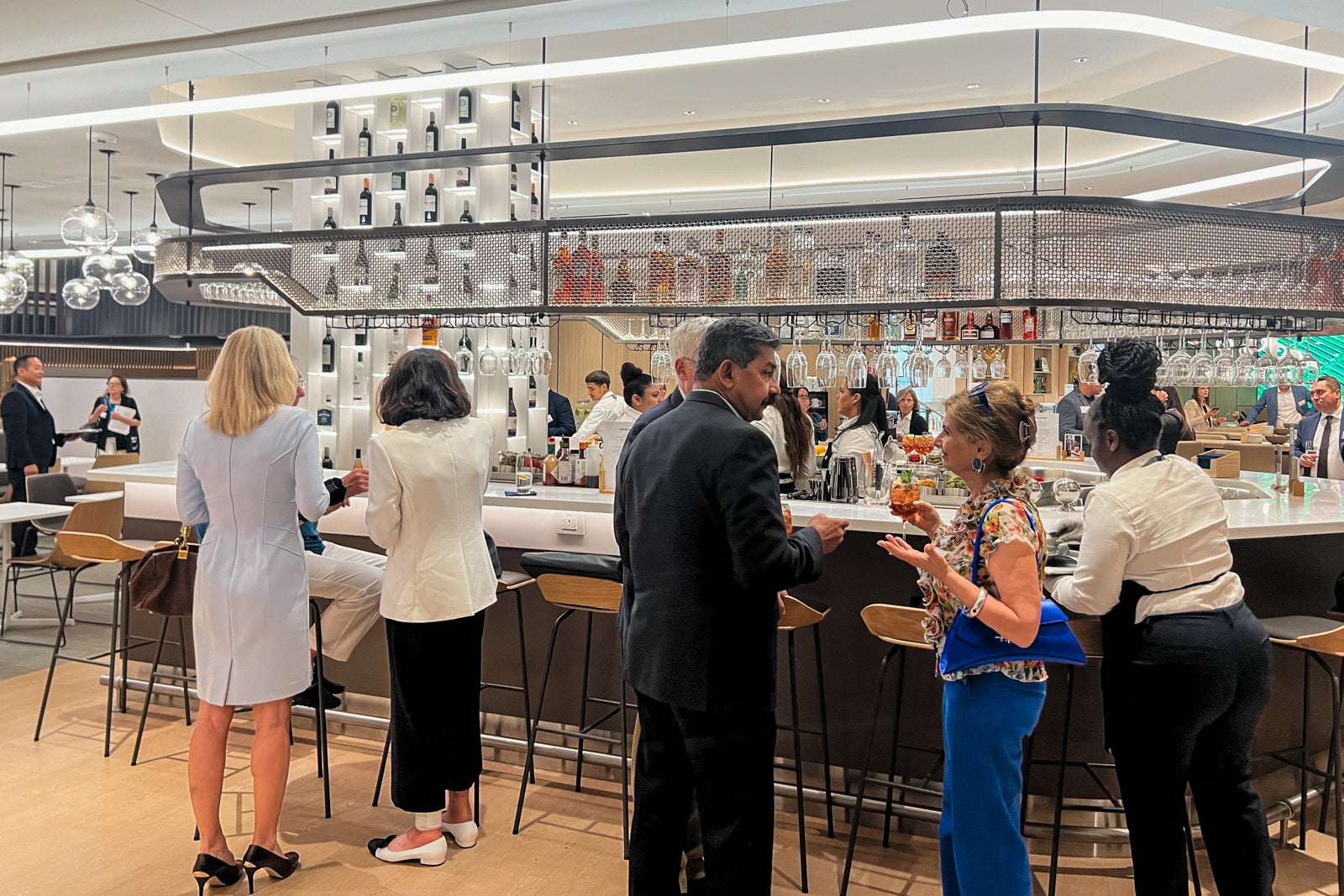 Inside the new Lufthansa lounge at Newark Liberty Airport - The Points Guy