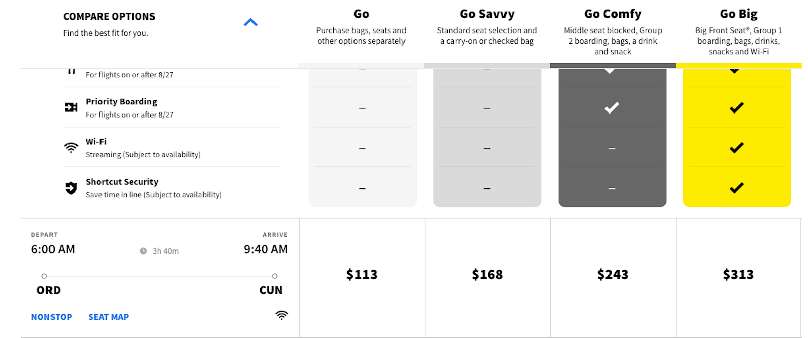 Here's how much Spirit Airlines' new 'business' ticket costs - The ...