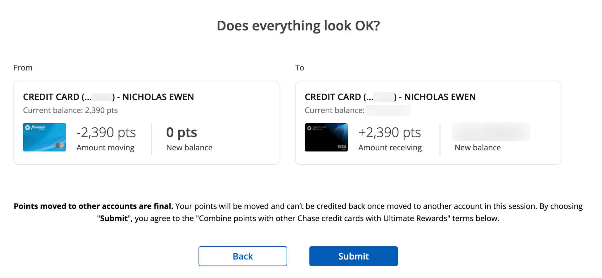 How to transfer Ultimate Rewards points between accounts - The Points Guy
