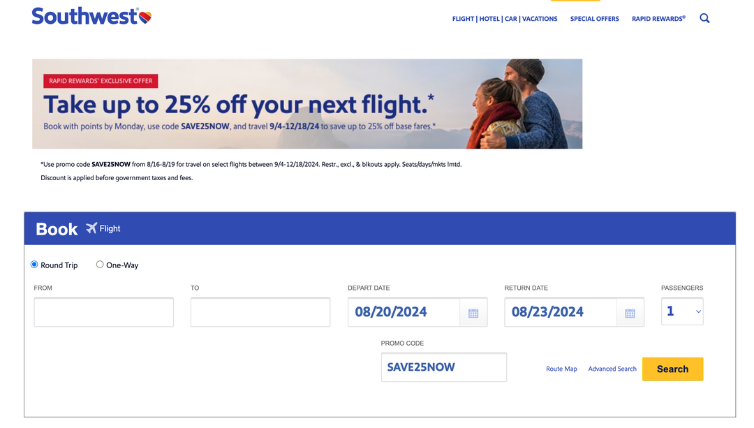 Act fast: Save 25% on Southwest Airlines award redemptions - The Points Guy