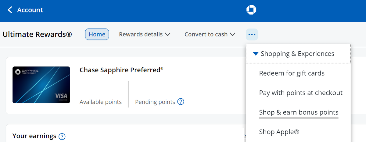 Chase shopping portal: How to use Shop Through Chase to earn more ...