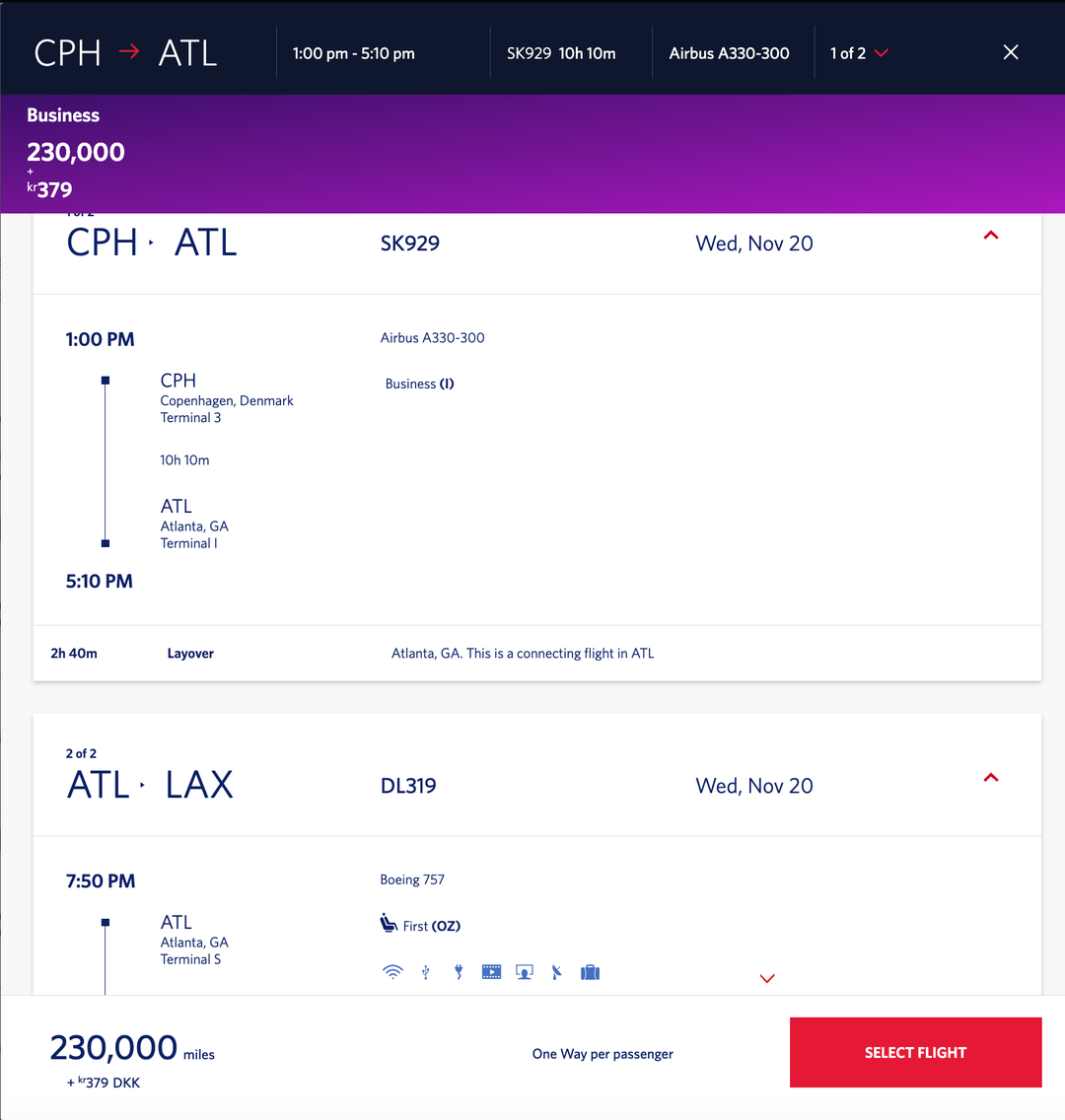 SAS awards now available using Delta SkyMiles (and other partners ...