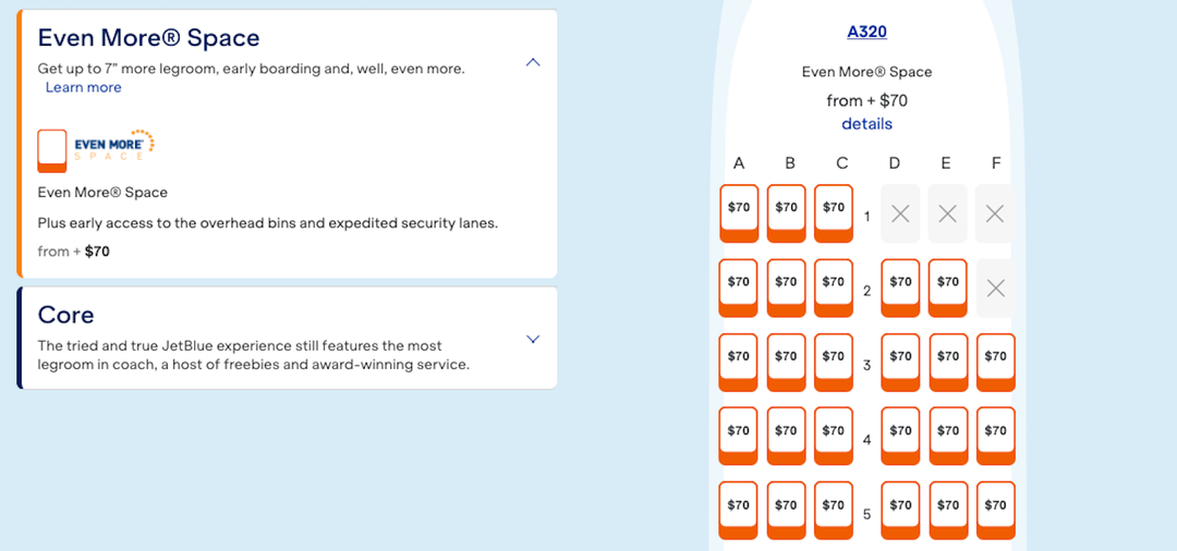JetBlue changing up Even More Space seats, open to new airline ...