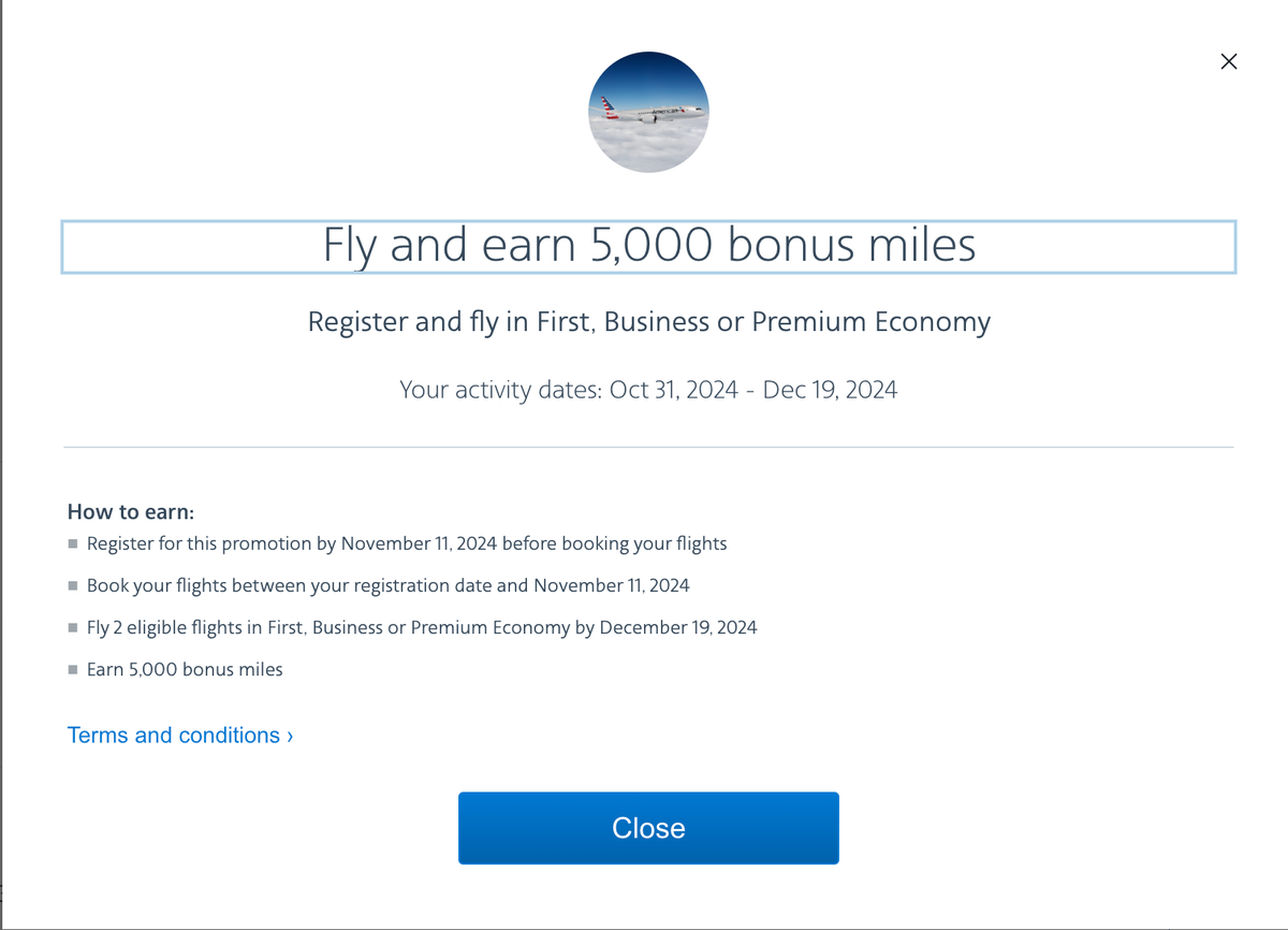 American Airlines offering bonus miles or Loyalty Points for AAdvantage ...