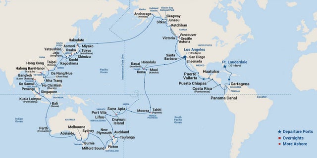 This super-long world cruise is now a 4-month Pacific sailing - The ...