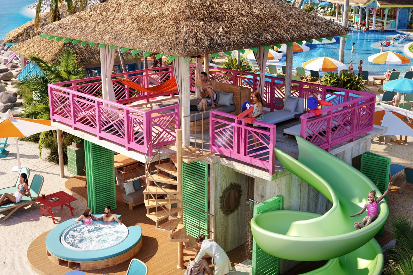 Royal Caribbean will have just 1 of these new cabanas at its private ...