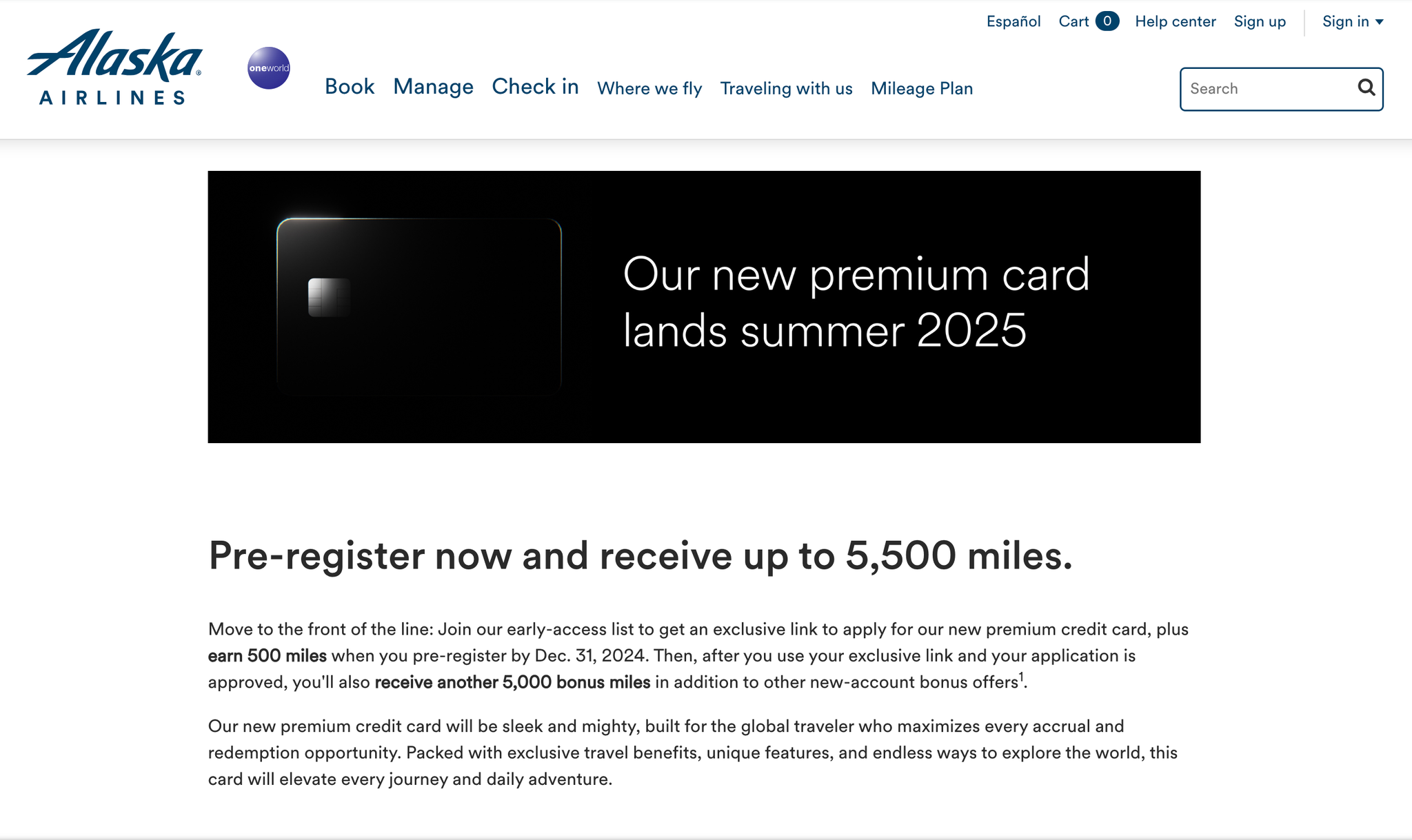 Alaska Airlines confirms details of new premium card coming next year ...