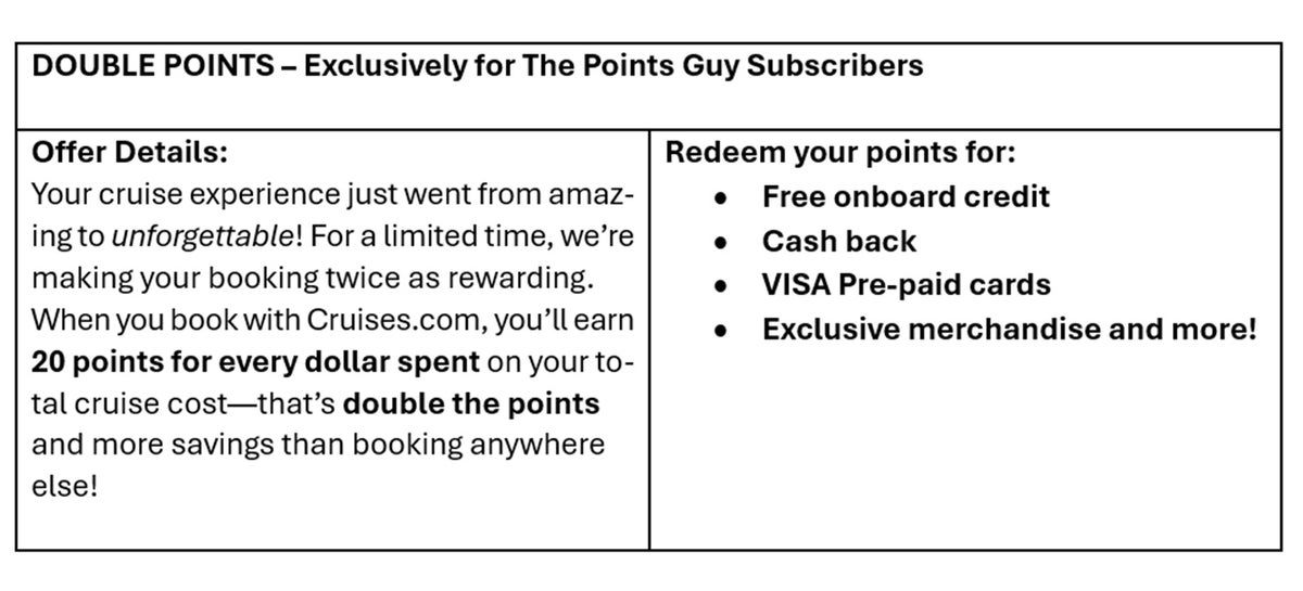 Double points for TPG readers with new cruise loyalty program - The ...