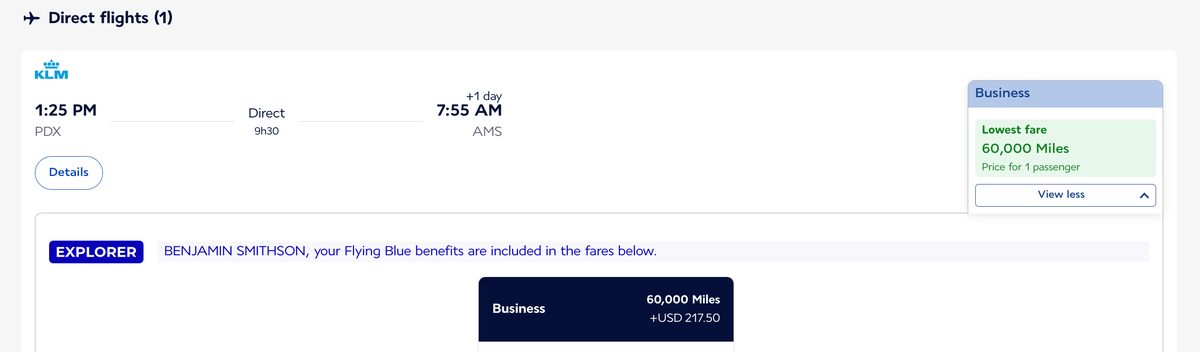 Air France-KLM Flying Blue program increases award prices but promises ...