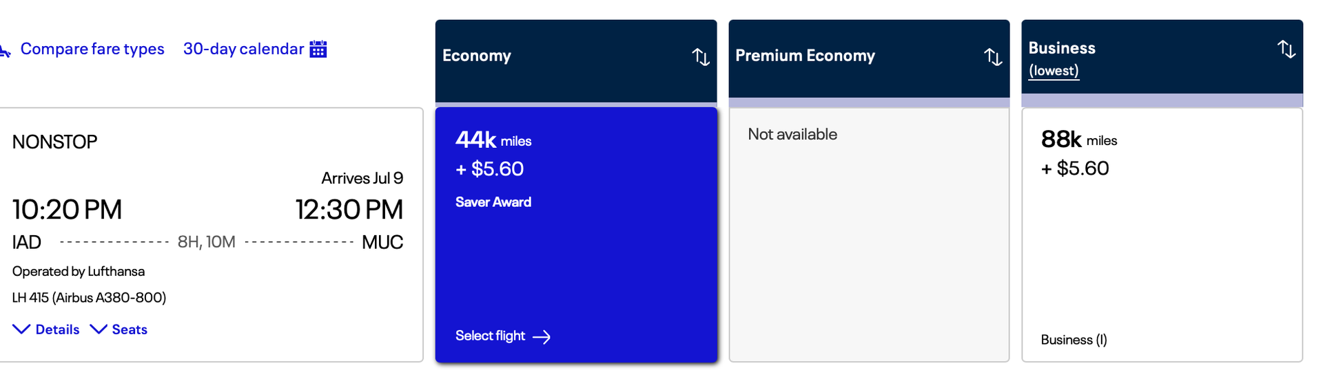 Fly Lufthansa business class to Munich from Boston, Denver and Los ...