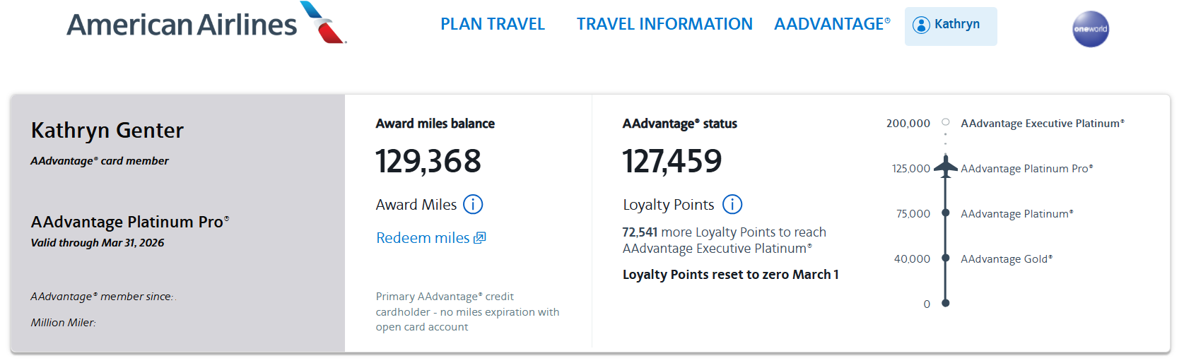 The difference between American Airlines miles and Loyalty Points ...