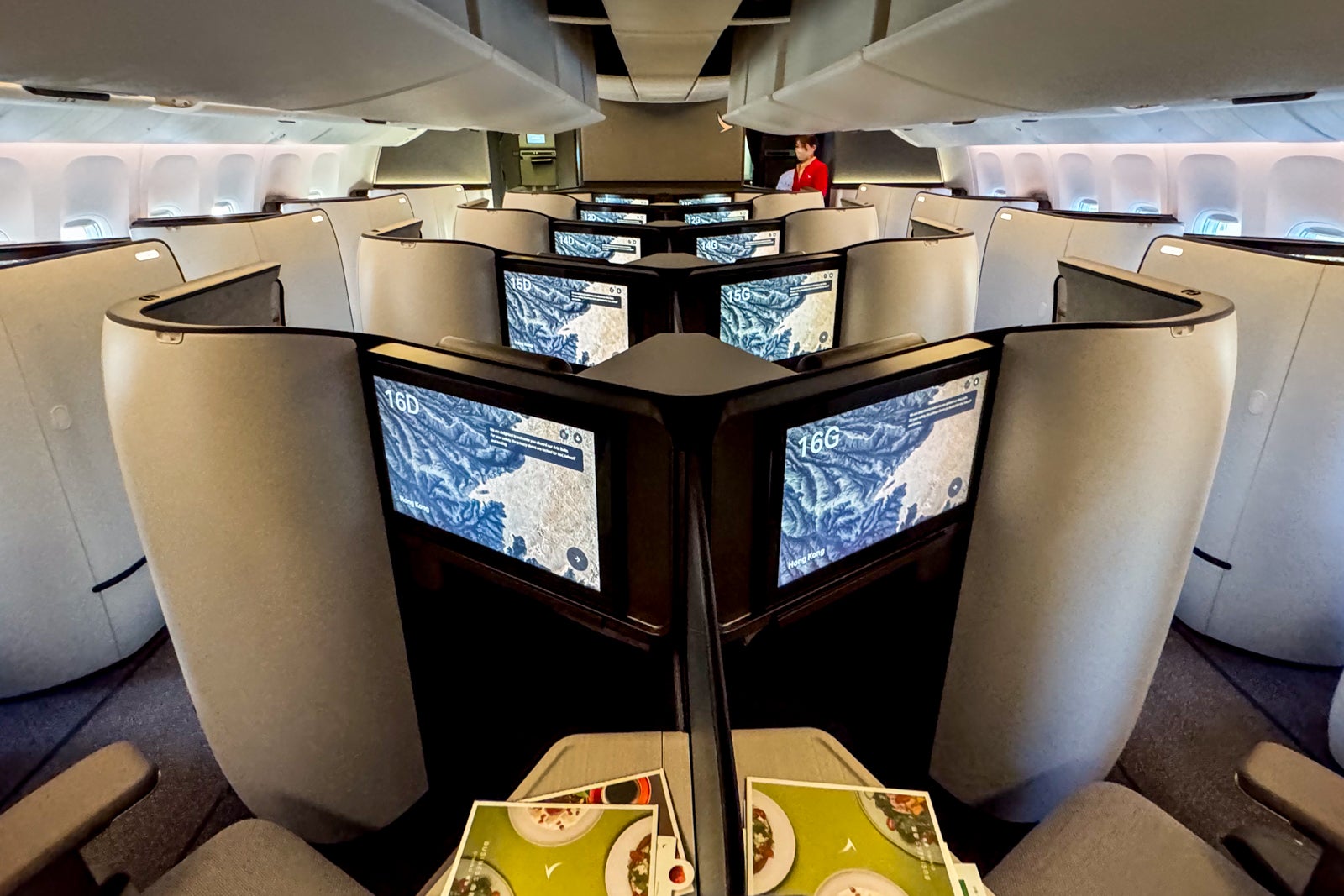 Flying the new Cathay Pacific business-class Aria Suite between London ...