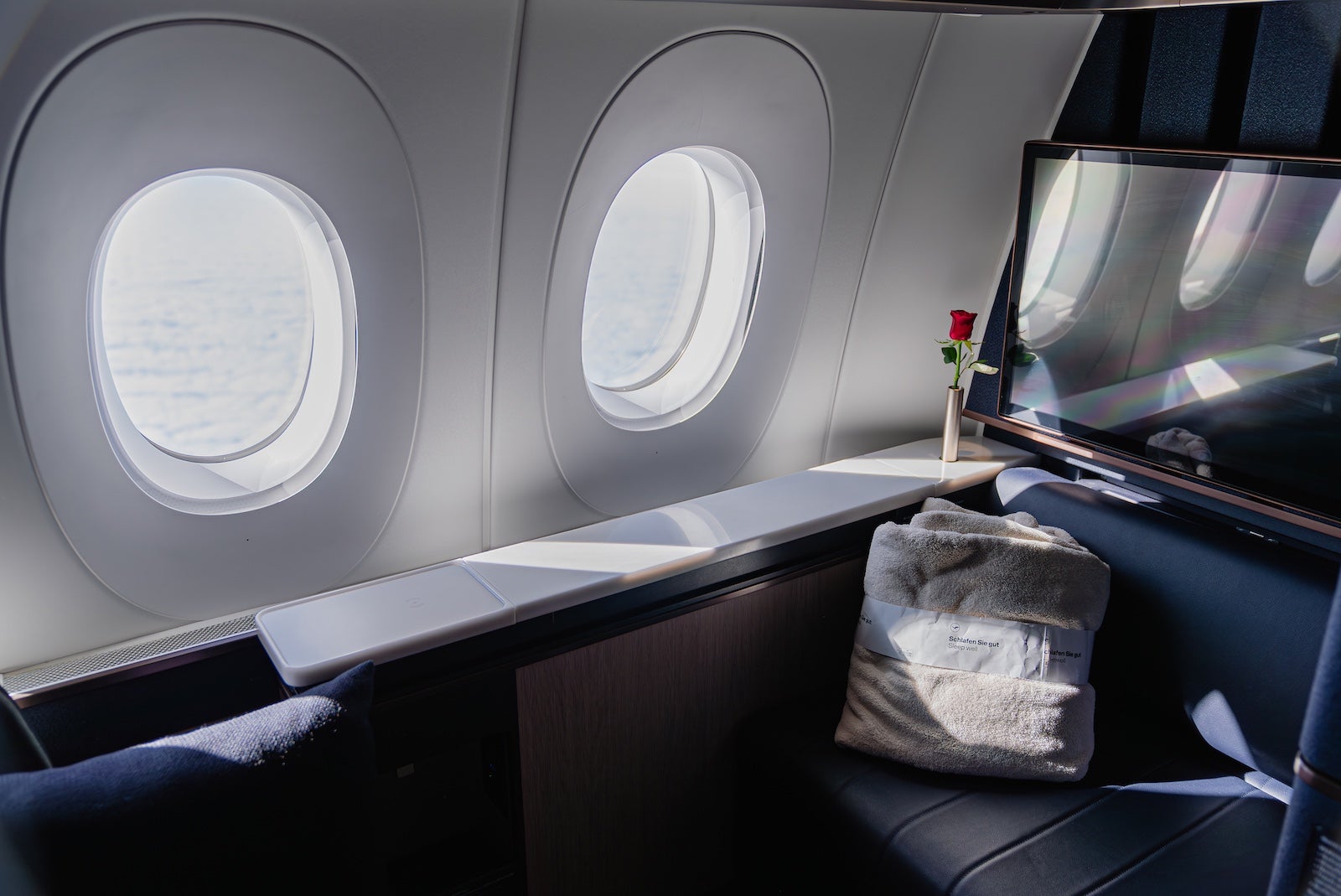 Lufthansa’s new Allegris cabin — with its swanky 2-person, first-class suite — is headed to the ...
