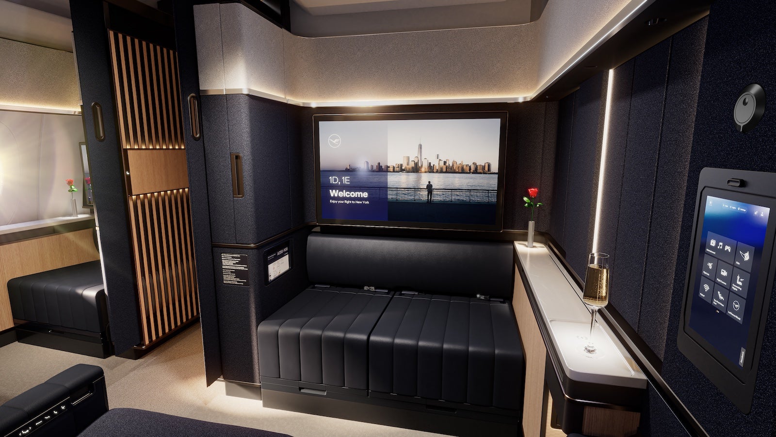 Lufthansa’s new Allegris cabin — with its swanky 2-person, first-class ...