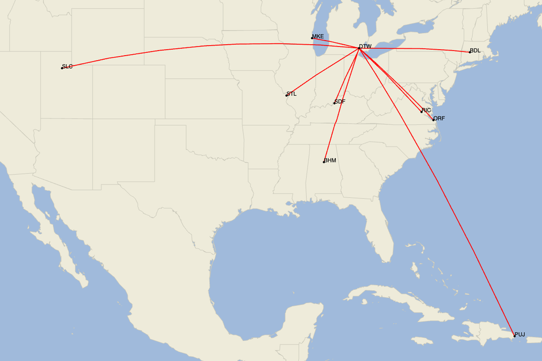 Spirit Airlines adds 12 new Detroit routes; all compete with Delta ...