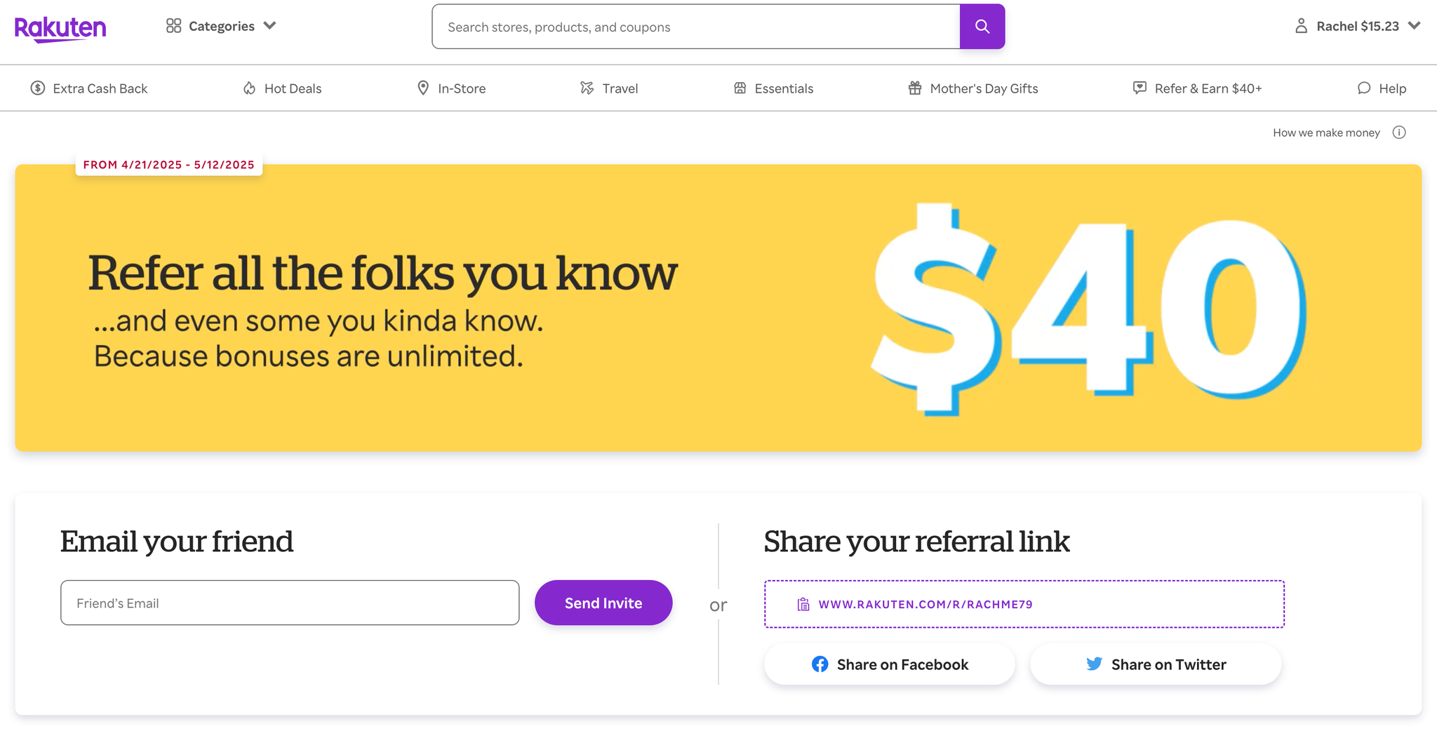 Here's how to earn a $40 cash-back bonus at Rakuten - The Points Guy