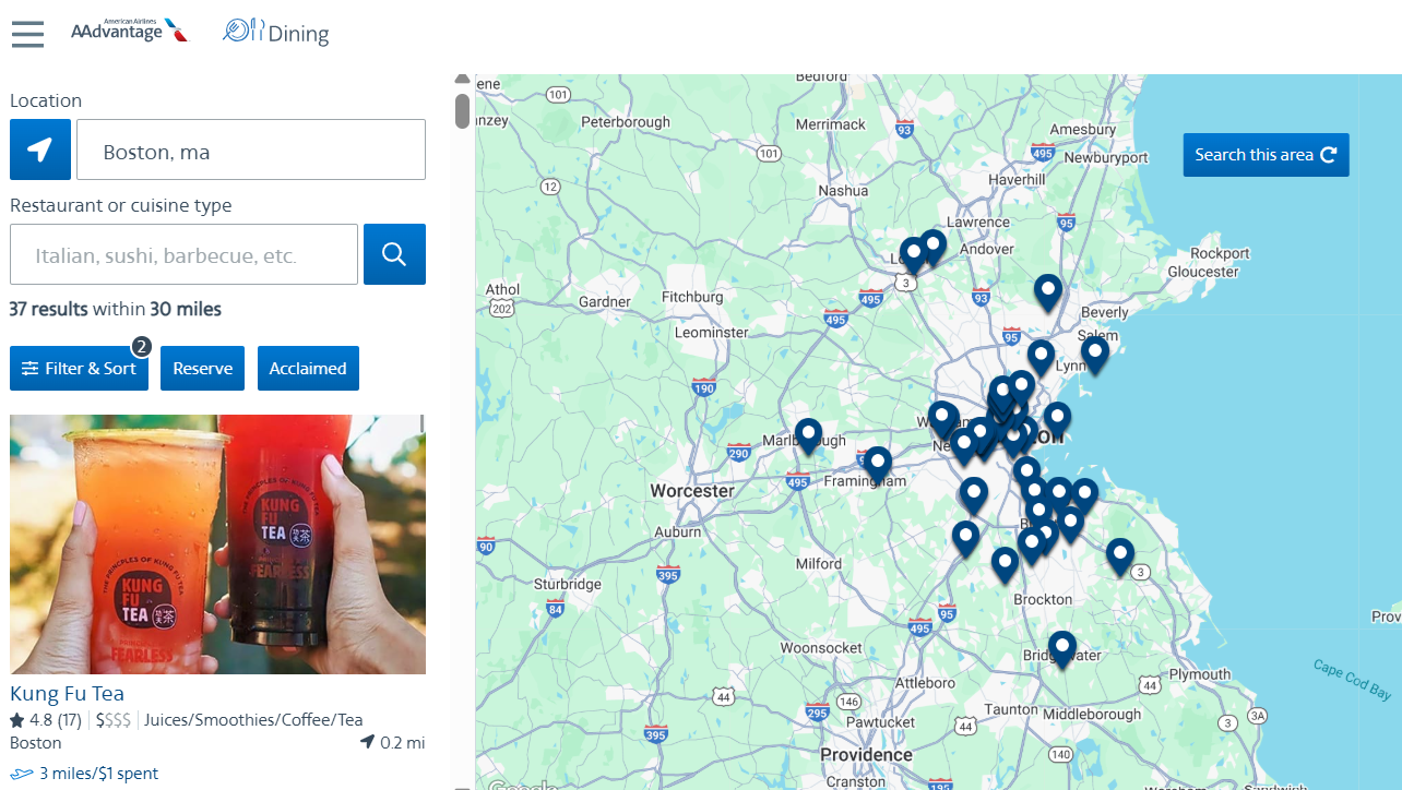 AAdvantage Dining rewards program: Earn miles and Loyalty Points at ...