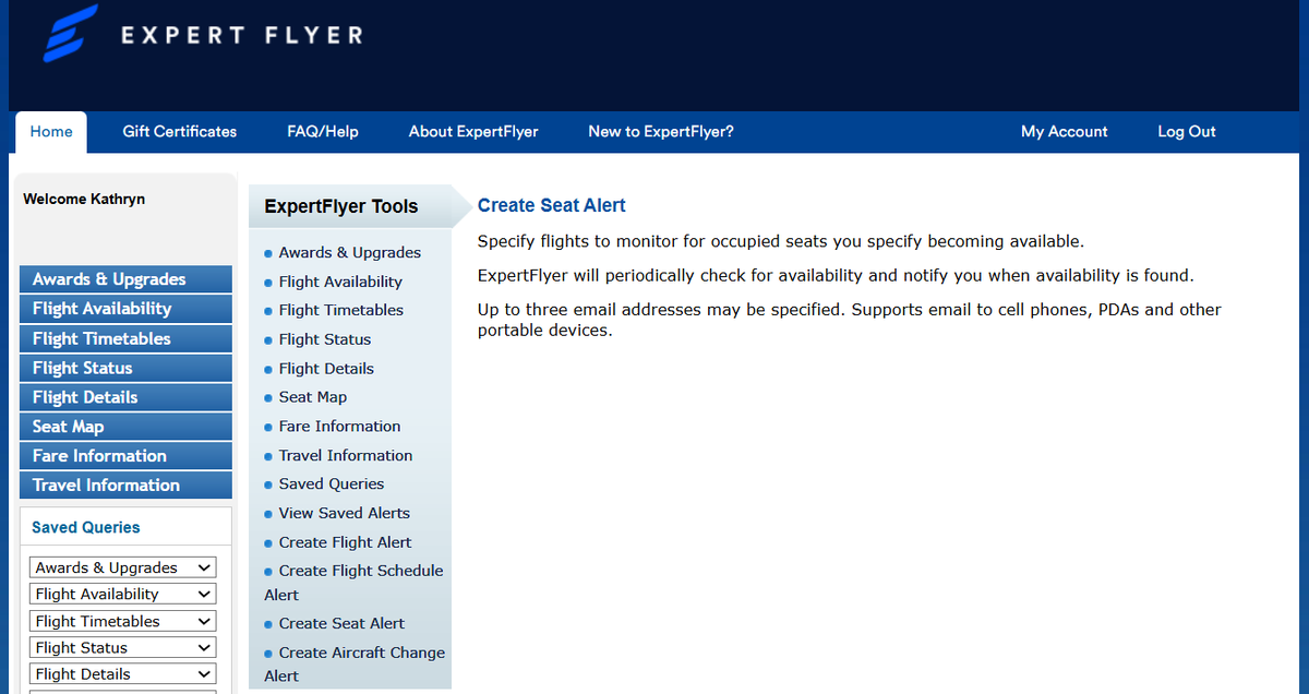 ExpertFlyer seat alerts: Get a better seat when flying - FletchSports