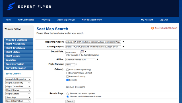 ExpertFlyer seat alerts: Get a better seat when flying ...