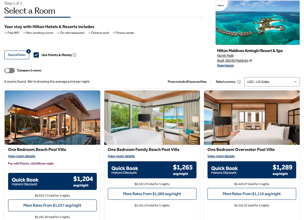 Hilton premium room rewards: When and how to book - EscapeSoul