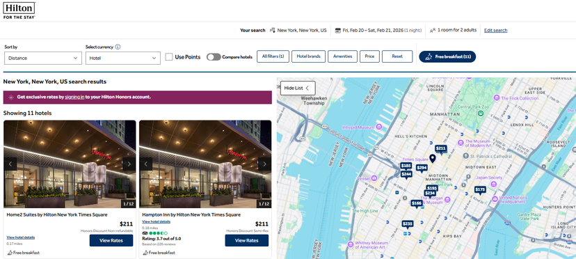 Hilton breakfast: When and where is it offered - VoyageAround